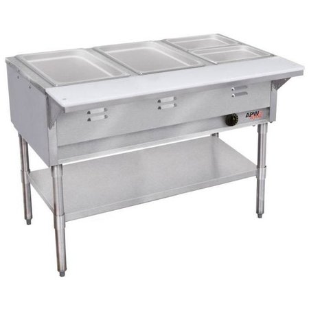 APW Wyott WGST-5, 14,000 BTU Gas Steam Table, Free Standing, 5 Bay