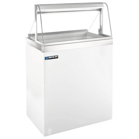 Master-Bilt DD-26CG, 26.5" Ice Cream Dipping Cabinet, Curved Glass, White