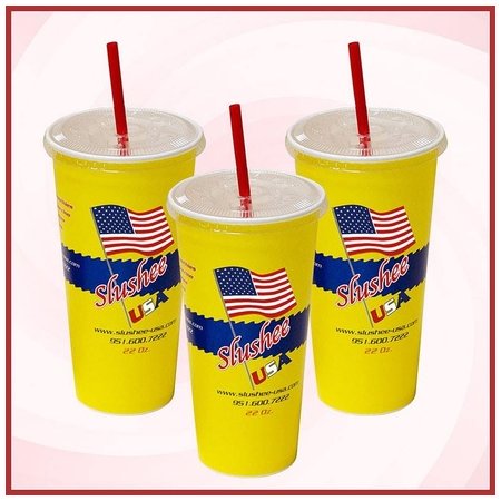 Slushee USA SLSHUSA22P, 22 oz. Slushee USA Paper Cold Cups (1000/case)