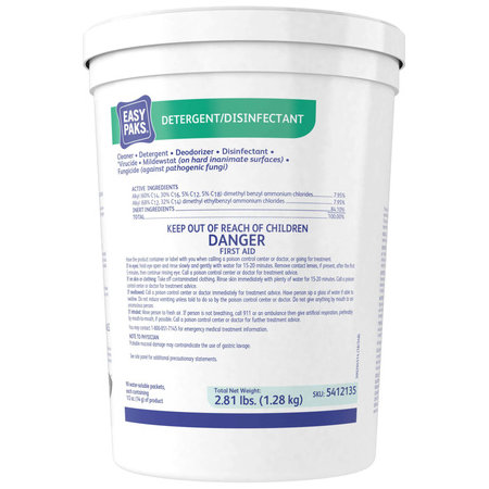 Diversey 5412135, 90 Count Easy Paks® Lemon Scented Detergent ...