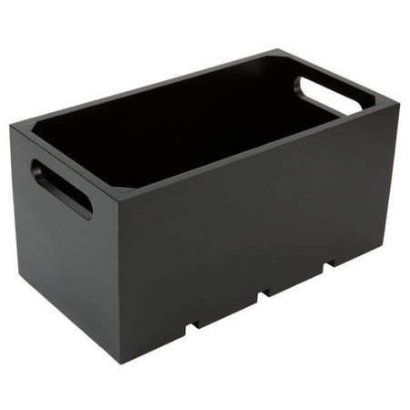 TableCraft CRATE136BK, 12 3/4" x 7" x 6 1/4" Wood Gastronorm Display ...