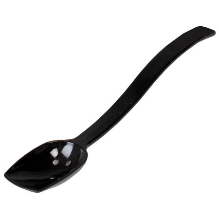Thunder Group PLBS110BK, 10" Polycarbonate Perforated Buffet Spoon, Black (12/pk)