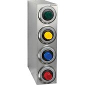 Dispense-Rite SLR-R-4SS, 8-44 oz Cup Dispensing Cabinet Organizers, 4 ...