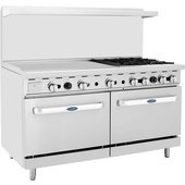 CookRite ATO-36G4B, 229,000 Btu Gas Restaurant Range, 4 Burner, 2 ...