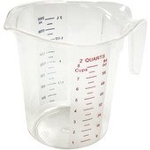 Winco PMCP-200, 2 Quart Polycarbonate Measuring Cup