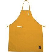Winco BA-PYL, Full Length Poly-Cotton Bib Apron w/ Pocket, Yellow