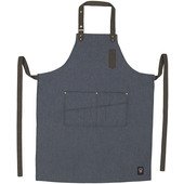 Winco BA-3327B, Full Length Poly-Cotton Bib Apron w/ Pockets ...