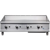 Eurodib G48T, 120,000 Btu Countertop Gas Griddle, Thermostatic Controls ...