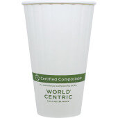 World Centric CU-PA-16D, 16 oz FSC® Paper Double Wall Paper Hot Cup ...