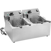 Vollrath CF2-1800DUAL 20 Lb Countertop Fryer