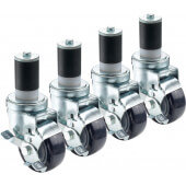Krowne 28-118S, 3" Swivel Stem Casters (Set of 4)
