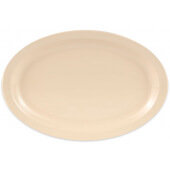 GET OP-612-T, 11 3/4" x 8 1/4" Oval Melamine Platter, Tan (12/case)