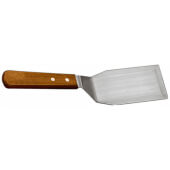 American Metalcraft 19007, 5" x 3" Stainless Steel Solid Turner w/ Wood ...