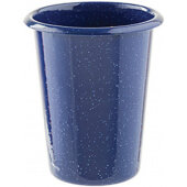 TableCraft 10157, 16 oz Enamel Tumbler, Blue w/ White Speckle