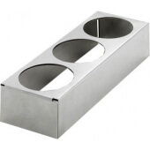 TableCraft T3456, 3-6 Compartment Stainless Steel Squeeze Bottle Holder