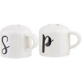 TableCraft H80007, 4 oz Enamel Salt & Pepper Shaker Set