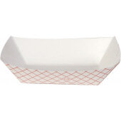 Dixie RP2008, 2 Lb Poly Coated Paper Food Tray, Red Plaid (1,000/case)