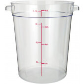 Winco PCRC-8, 8 Qt Polycarbonate Food Storage Container, Clear
