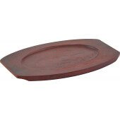 Winco APL-11UL, 11" Wood Sizzling Platter Underliner