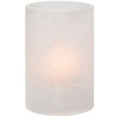 Hollowick 44017SC-4, 2 7/8" x 4 5/8" Glass Wysp™ Lamp, Satin Crystal (4/pk)