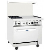CookRite AGR-2B24GR-LP, 121,000 Btu Propane Gas Restaurant Range, 2 ...