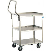 Lakeside 4422, 31" x 20" Handler™ Stainless Steel Utility / Bus Cart w ...