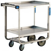Lakeside 938, 33" x 19 3/4" Stainless Steel Utility / Bus Cart w/ 2 Shelves