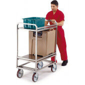 Lakeside 8840, 35" x 22" Stainless Steel Utility / Bus Cart w/ 2 Shelves