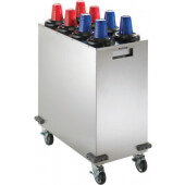 Dispense-Rite MCDC-SLR4X2, 8-44 oz Mobile Cup Dispensing Cart, 8 ...