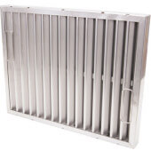 FMP 129-1184, 20" W x 16" H Heavy Duty Stainless Steel Baffle Filter