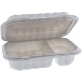 Pactiv Evergreen YCN809620000, 9" x 6" 2-Compartment Microwavable MFPP ...