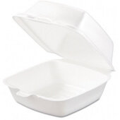 Dart 50HT1, 5 1/4" Insulated Foam Clamshell Sandwich Container, White ...