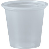Solo P125N, 1.25 oz Disposable Plastic Portion Cup, Translucent (2,500 ...