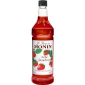 Monin M-FR072F Wild Strawberry Flavoring Syrup, 1 Liter