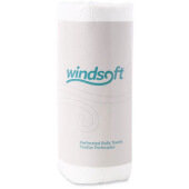 Windsoft WIN1220CT, 100 Count 2-Ply Perforated Paper Towel Roll, White ...