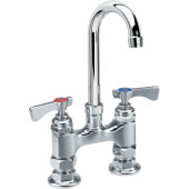 Krowne 15-425L, Deck Mounted 3 1/2" Gooseneck Faucet, 4" Centers