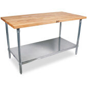 John Boos SNS16 72" x 36" Wood Top Work Table