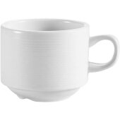 CAC HMY-1, 7 oz Harmony Porcelain Coffee Cup, Super White (12/case)