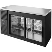 True TBR60-PTSZ1-L-B-11-11-1 60" Glass Door Back Bar Cooler