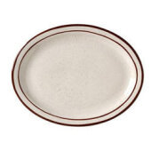 Vertex China CRV-12, 9 1/2" Caravan Porcelain Platter, Speckled Brown ...