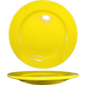 International Tableware CA-21-Y, 12" Cancun Ceramic Plate, Yellow (12/case)