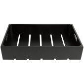 TableCraft CRATE114BK, 20 7/8" x 12 3/4" x 4 1/4" Wood Gastronorm ...