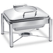 Eastern Tabletop 3954G/S, 6 Quart Square Pillar'd Induction Chafing ...
