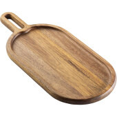 TableCraft 11572, 17" x 7 1/4" Acacia Wood Serving Paddle w/ Handle ...