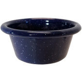 TableCraft 10960, 3 oz Enamelware Ramekin, Blue / White