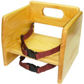 Thunder Group WDTHBS018, Stackable Restaurant Wood Booster Seat ...
