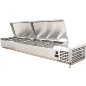 Omcan USA 46497 Refrigerated Countertop Condiment Rail