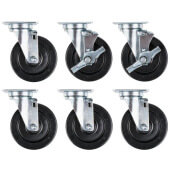 Vulcan CASTERS-RR6, RR6 Casters, Set of 6