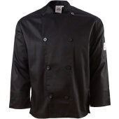 Chef Revival J200BK-L, Unisex Long Sleeve Double Breasted Black Chef ...