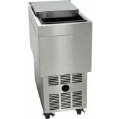 Glastender FRM-2-C, 24" Underbar Refrigerated Craft Ice Bin, 150 Cube